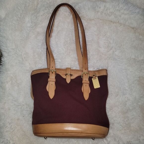 Dooney & Bourke | Bags | Vintage Dooney Bourke Bucket Cabriolet Canvas ...